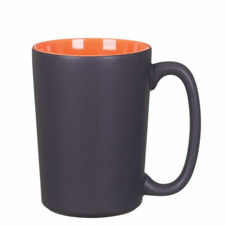 Quick matt kop zwart-oranje 38 cl bedrukken? Bereken uw prijs